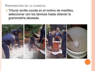 Proceso para la elaboración de pieza cerámica | PPTX