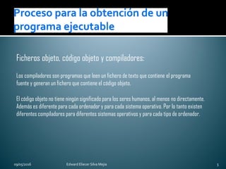 Proceso para la obtención de un programa ejecutable | PDF