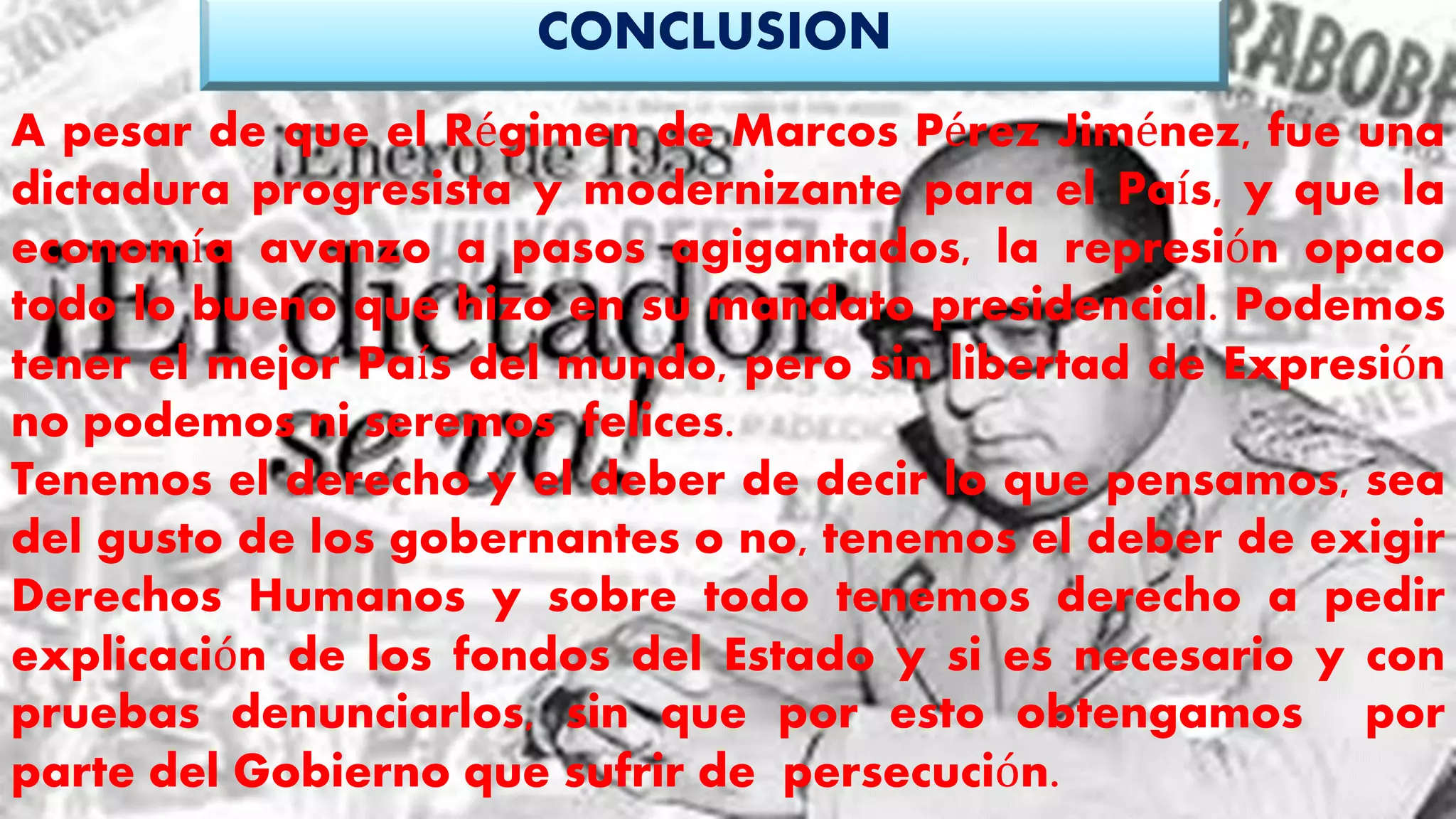 Proceso politico venezolano 1945 1958 | PPTX | Civic affairs | Politics