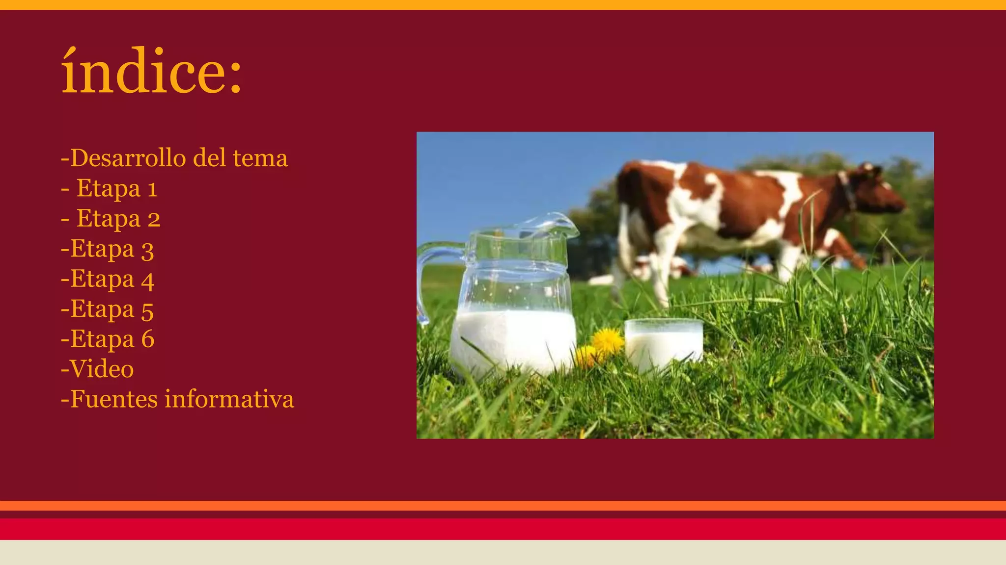 Proceso productivo de la leche. | PPTX