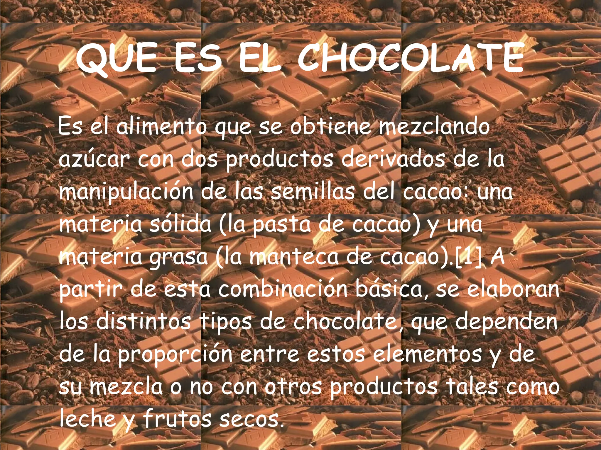 Proceso productivo del chocolate | PPT