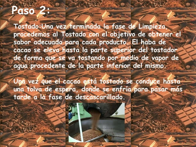 Proceso productivo del chocolate | PPT
