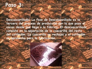 Proceso productivo del chocolate | PPT