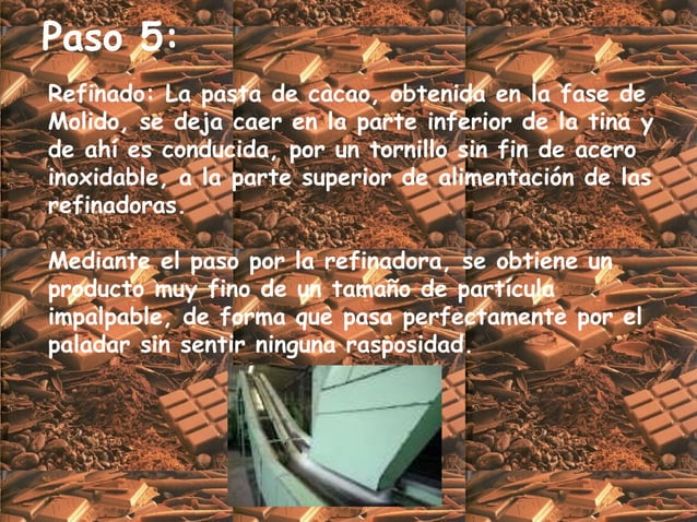 Proceso productivo del chocolate | PPT