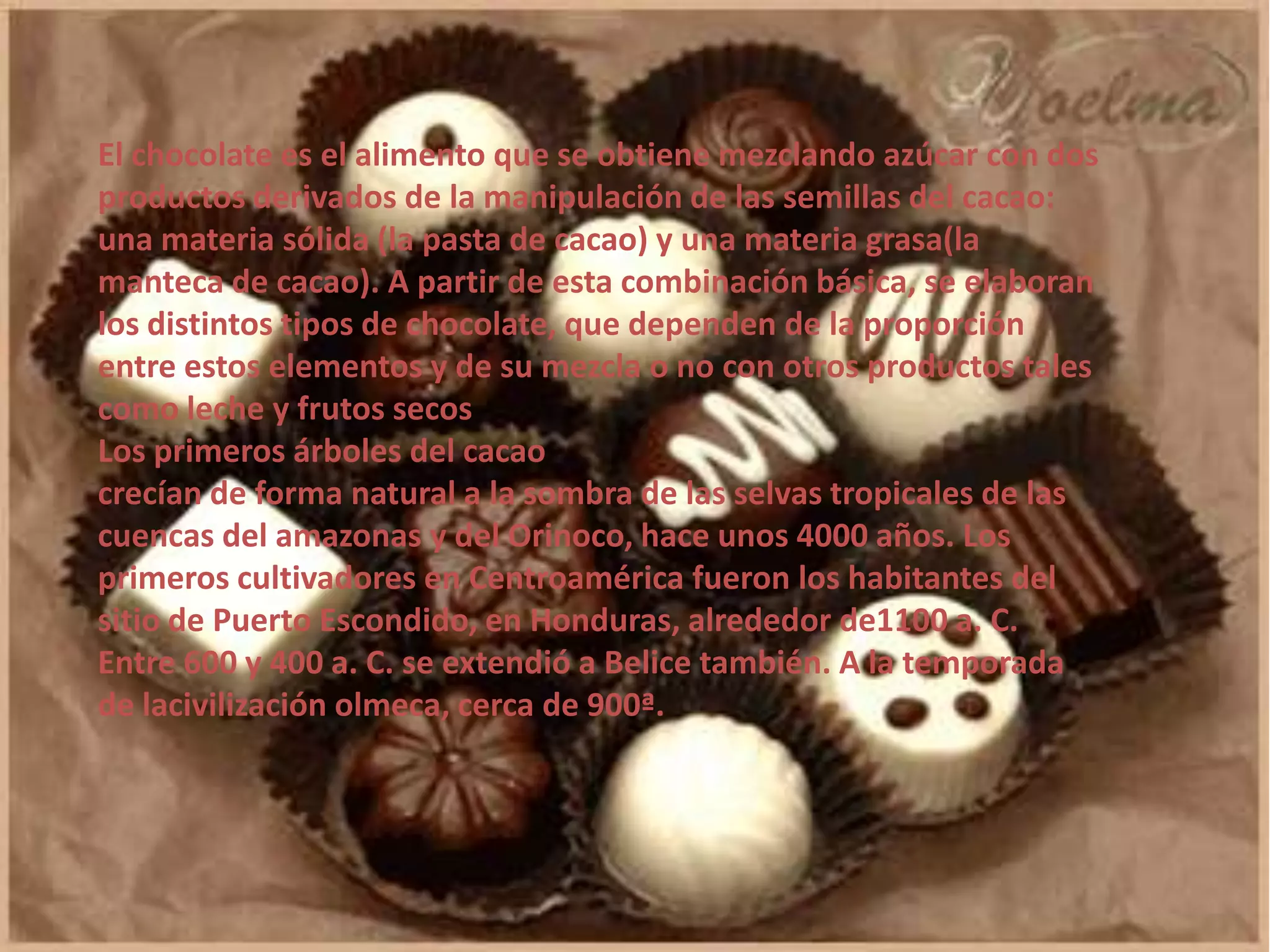 Proceso productivo del chocolate | PPTX | Desserts and Baking | Food ...
