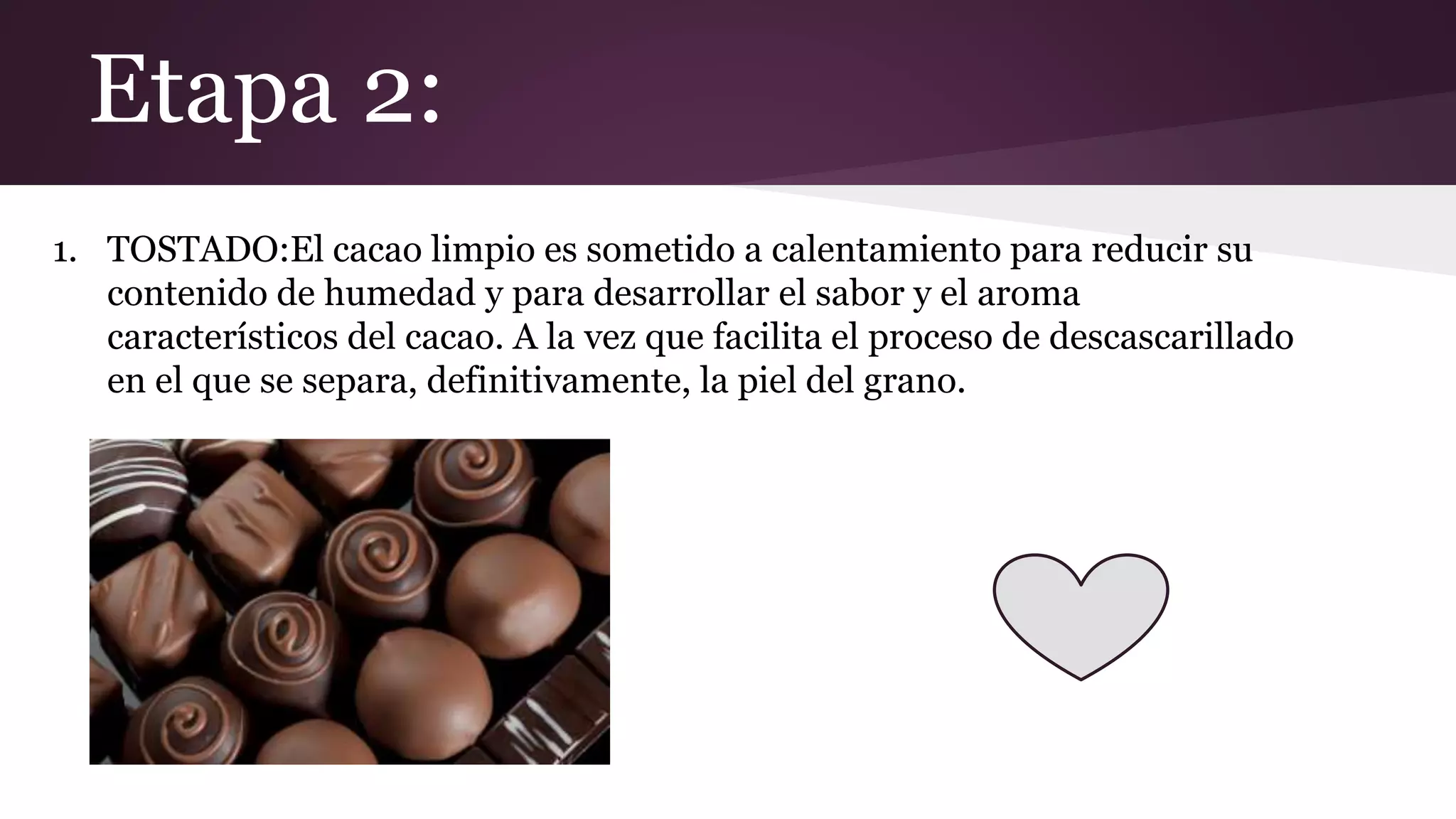 Proceso productivo del chocolate. | PPTX