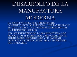 Procesos De Manufactura | PPT