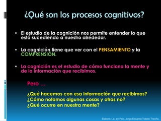Procesos cognitivos alumnos | PDF