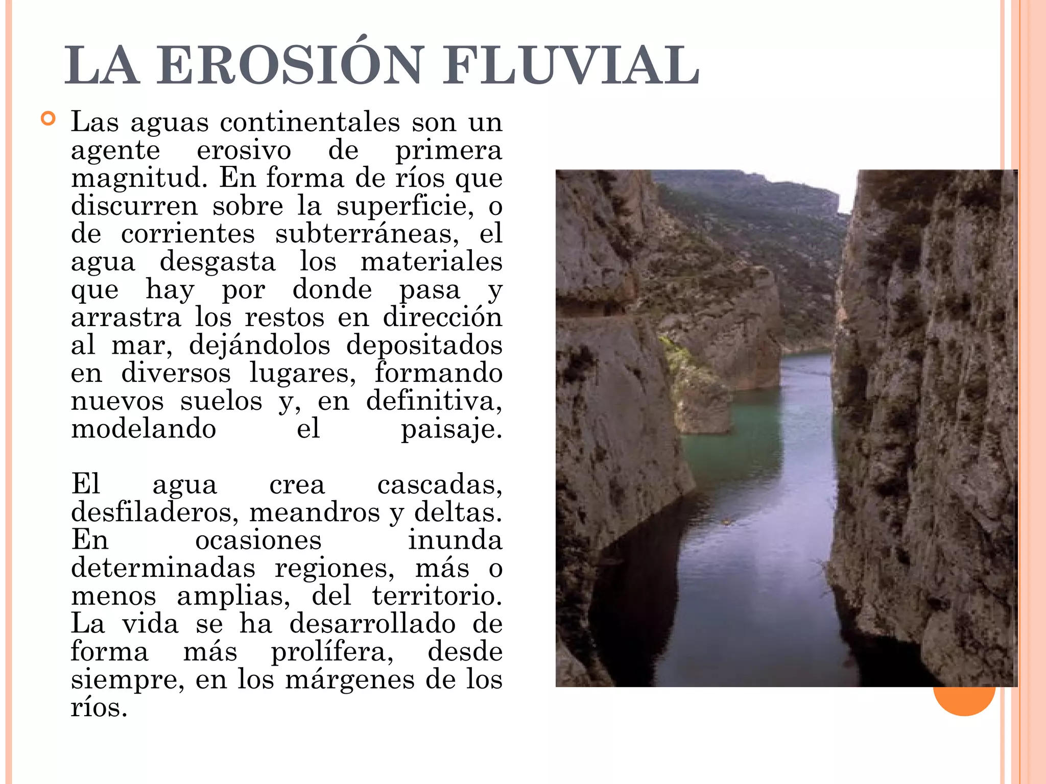 Procesos de la Erosión y la Denudación | PPT