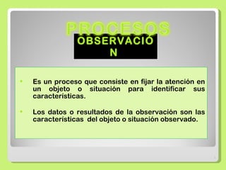 Procesos del pensamiento | PPT