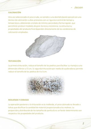Procesos de obtencion del yeso, cal, cemento y puzolanas | DOCX