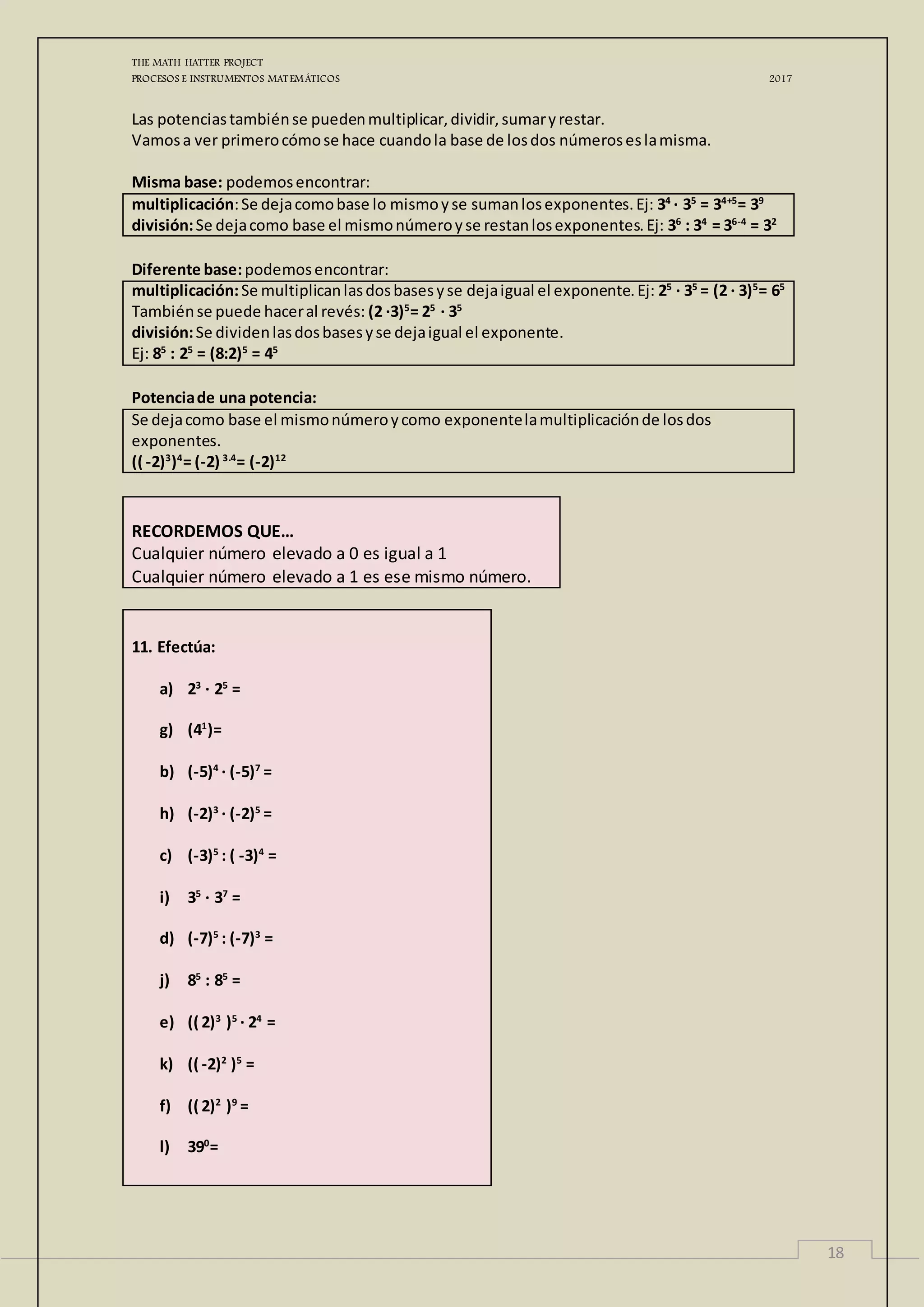 Procesos e Instrumentos Matemáticos. | PDF