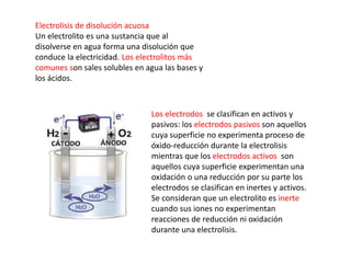 Procesos electroliticos | PPTX