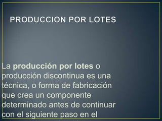 Procesos en lotes | PPTX