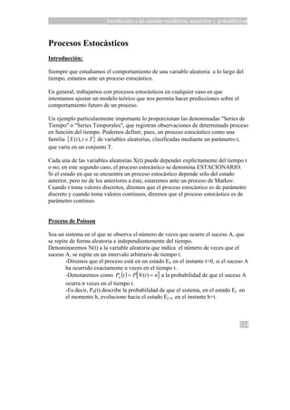 Procesos estocasticos y cadenas de markov | PDF