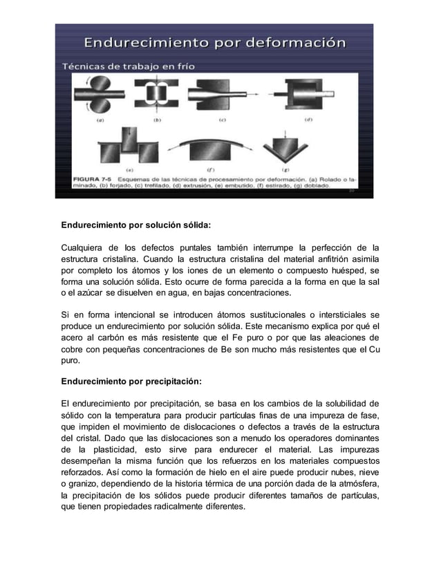 PROCESOS MECÁNICOS DE ENDURECIMIENTO | PDF