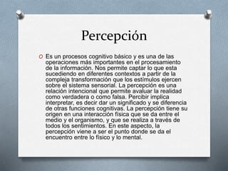 Procesos mentales superiores | PPTX