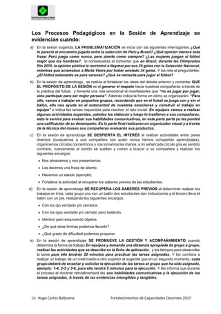 ¿Cómo aplicamos los PROCESOS PEDAGÓGICOS que promueven COMPETENCIAS en ...