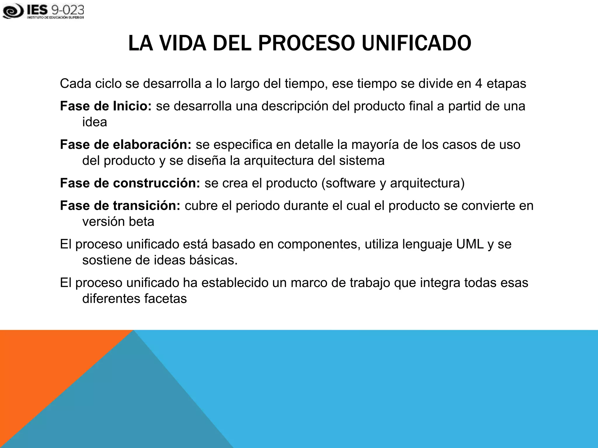 Proceso unificado de desarrollo de software | PPT