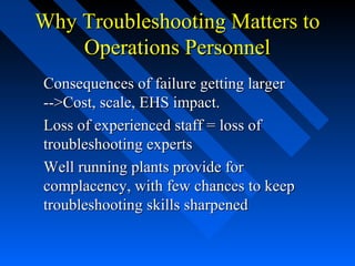 Process plant troubleshooting | PPT