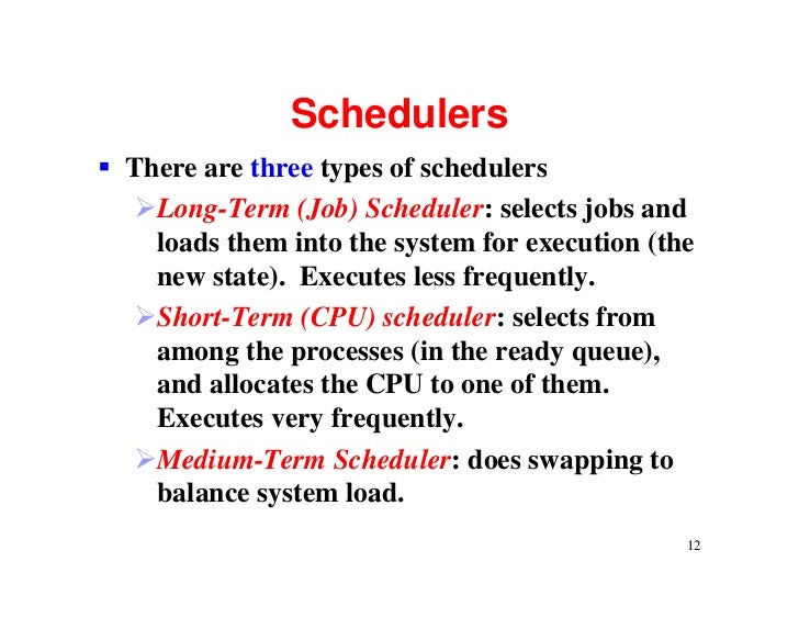 Scheduler Meaning