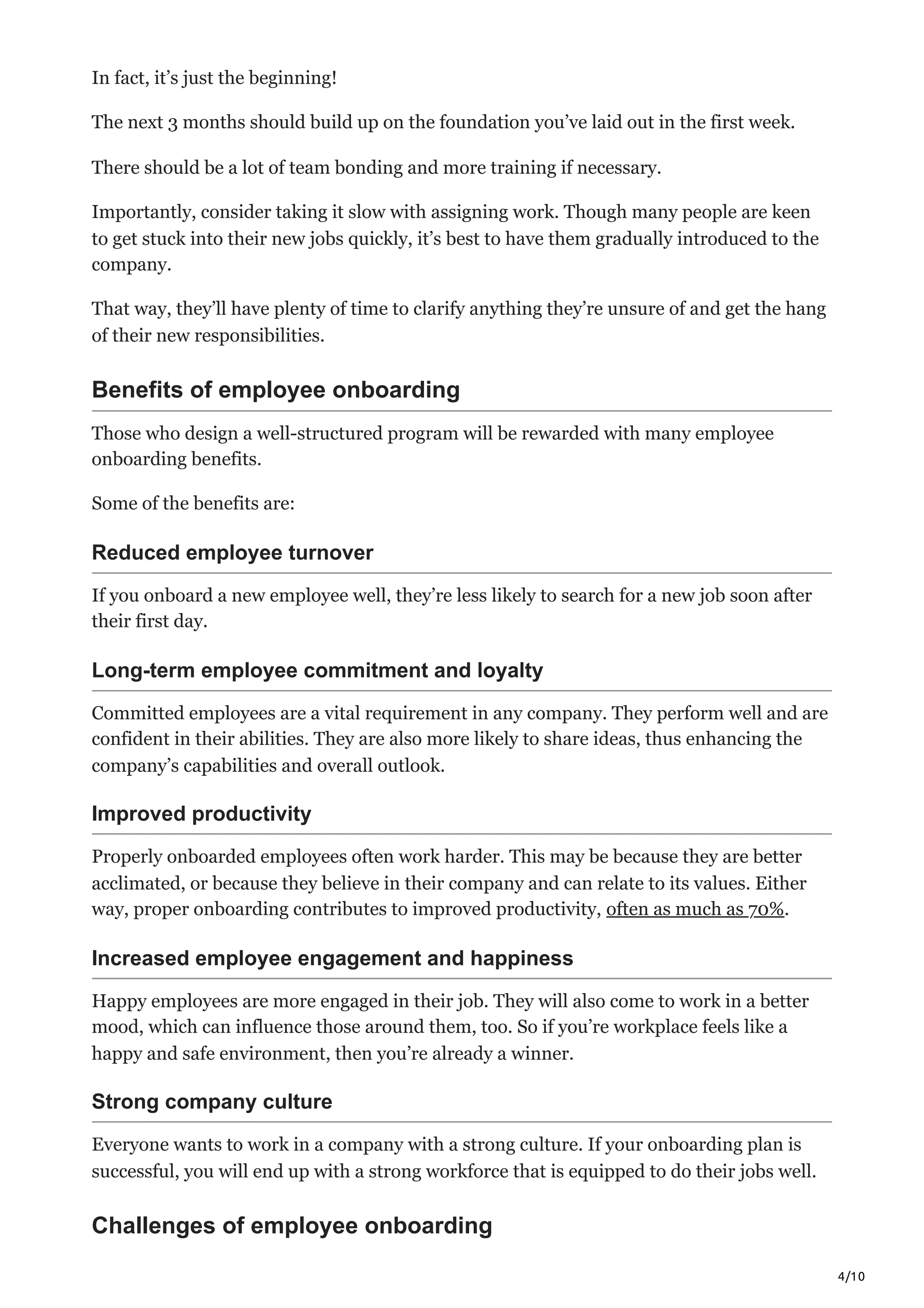 The Employee Onboarding Bible Tips amp Free Template | PDF