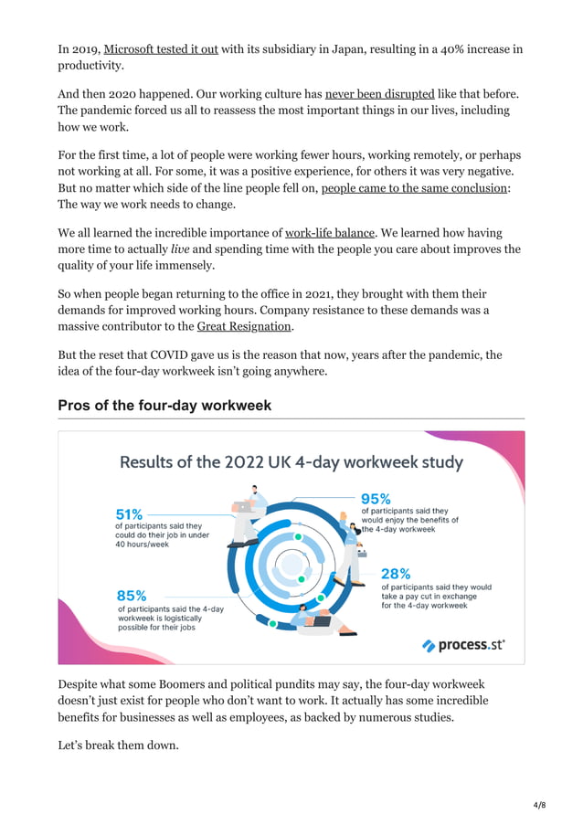 The Four-Day Workweek Why Its Here to Stay | PDF