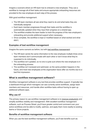 What Is Workflow Management A Beginners Guide | PDF