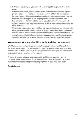 What Is Workflow Management A Beginners Guide | PDF
