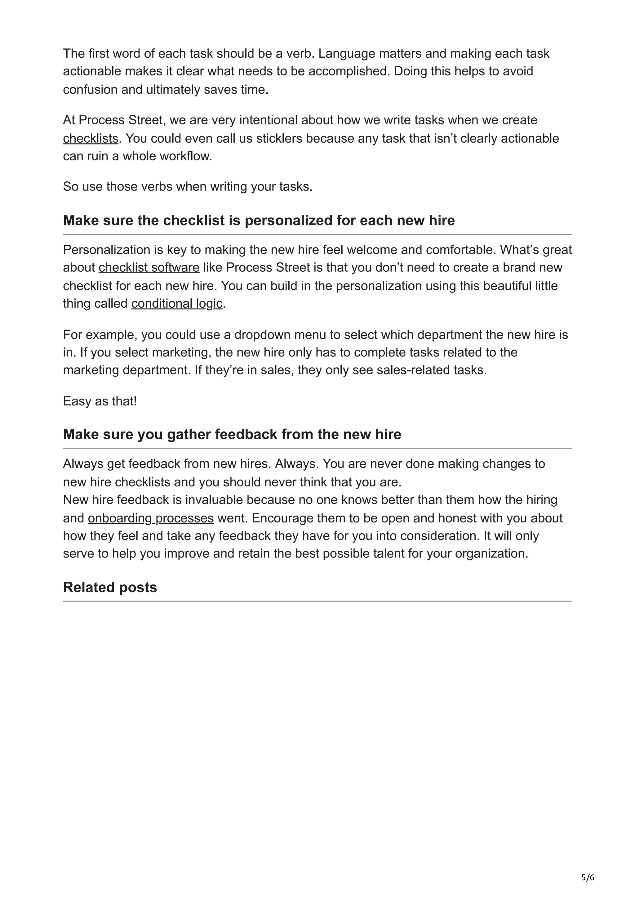 The Ultimate New Hire Checklist Boost Retention with a Great First ...