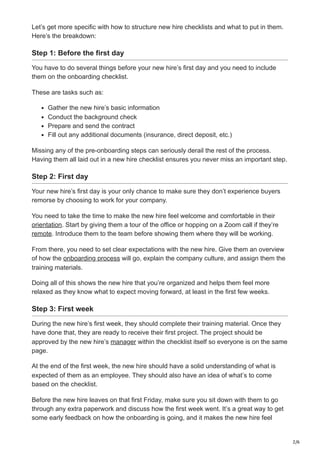 The Ultimate New Hire Checklist Boost Retention with a Great First ...