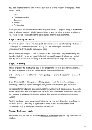 Enterprise Client Onboarding Complete Process Free Template. | PDF