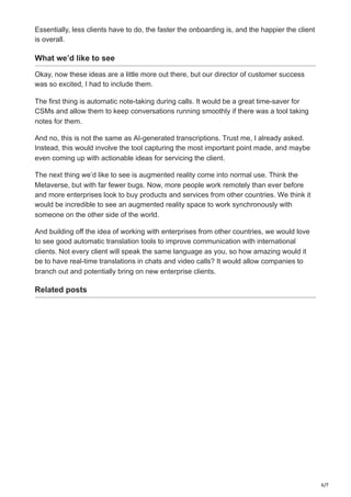 Enterprise Client Onboarding Complete Process Free Template. | PDF