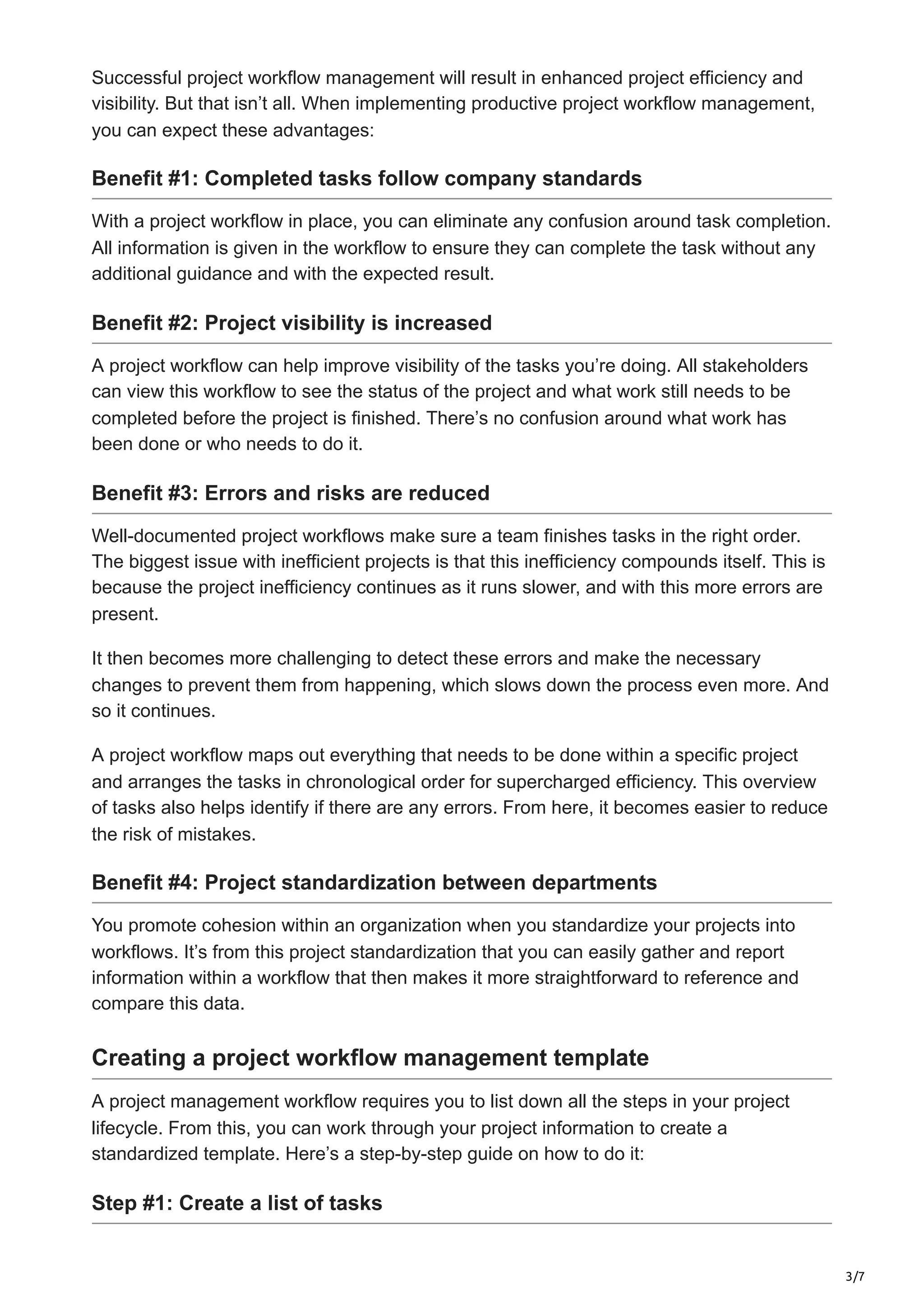 Project Workflow Management Ultimate Guide | PDF