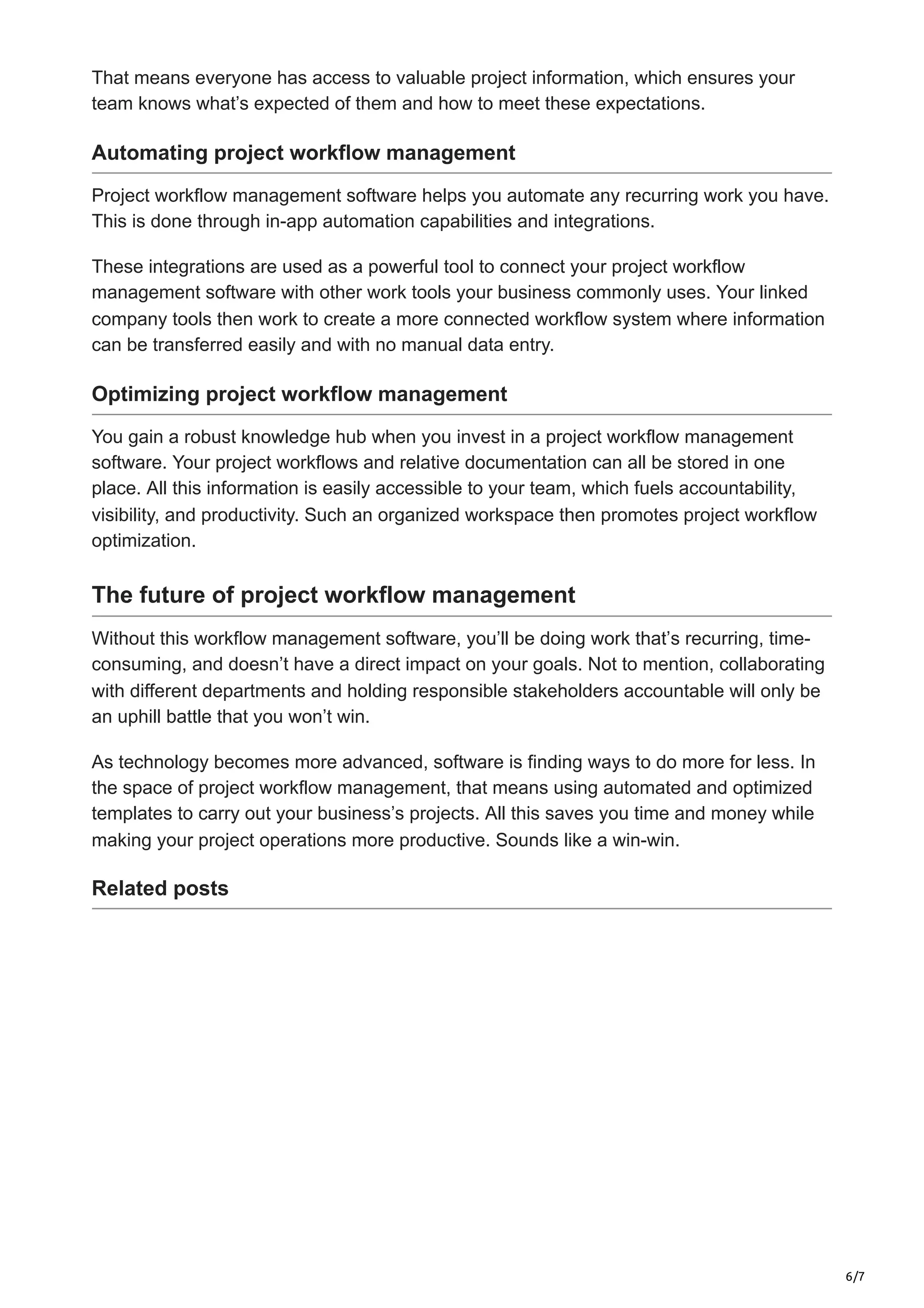 Project Workflow Management Ultimate Guide | PDF