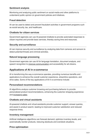 20 Useful Applications of AI Machine Learning in Your Business Processes | PDF