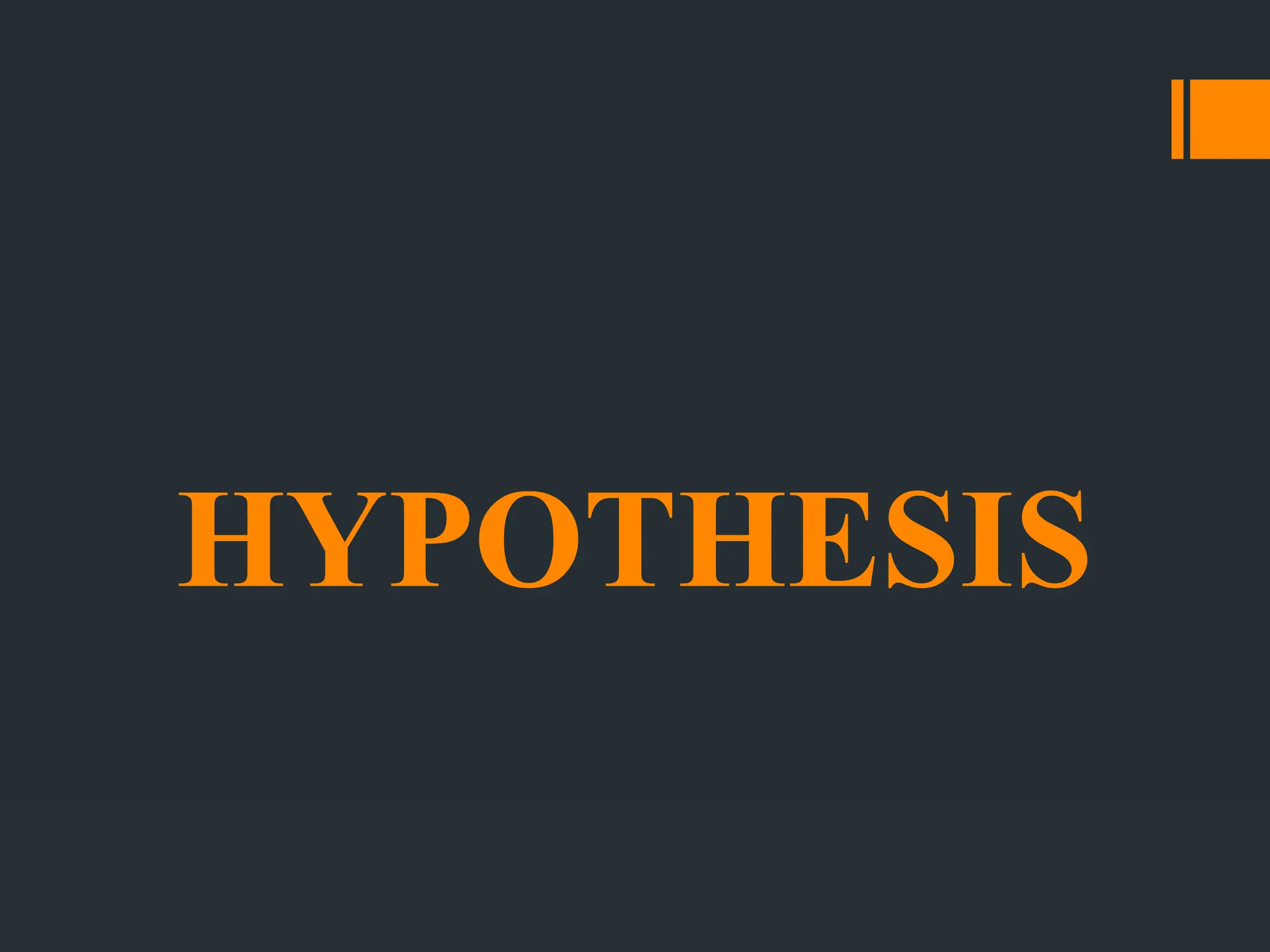 hypothesis types and description its types | PPTX