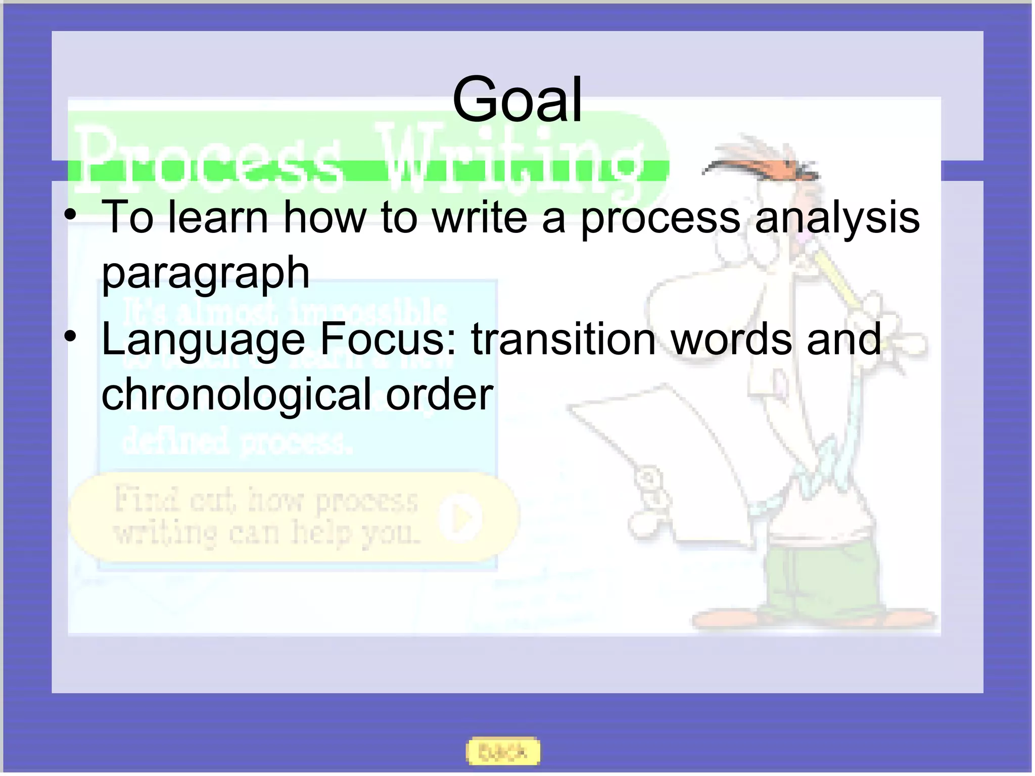 Process Analysis Paragraphs | PPT