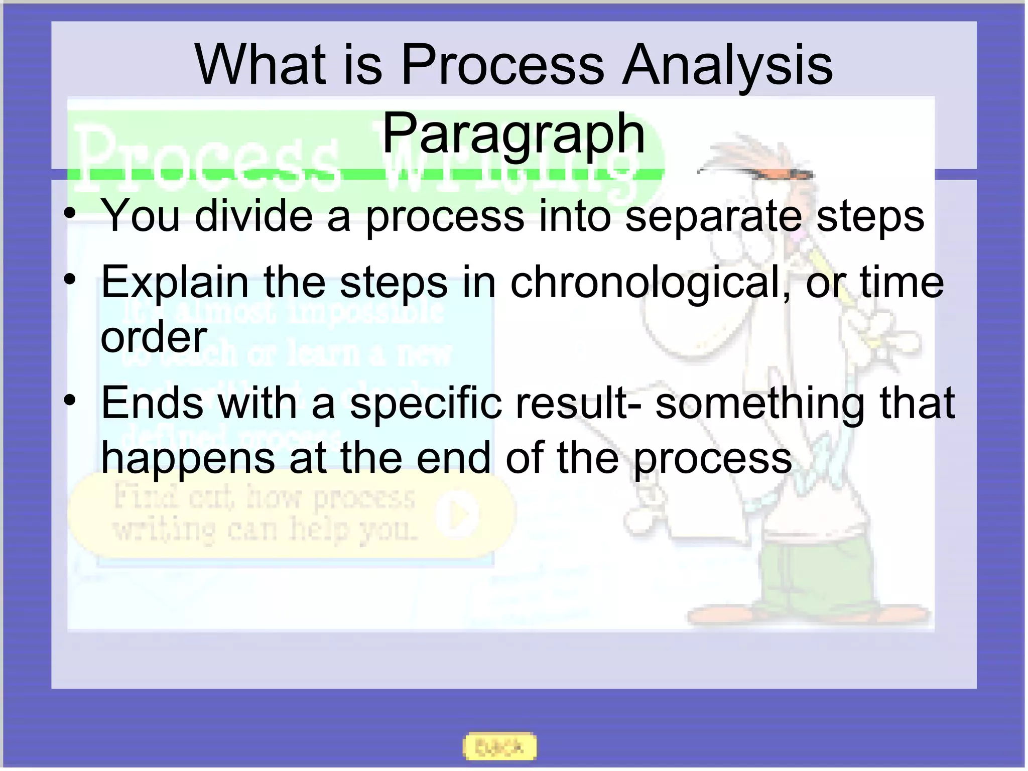 Process Analysis Paragraphs | PPT