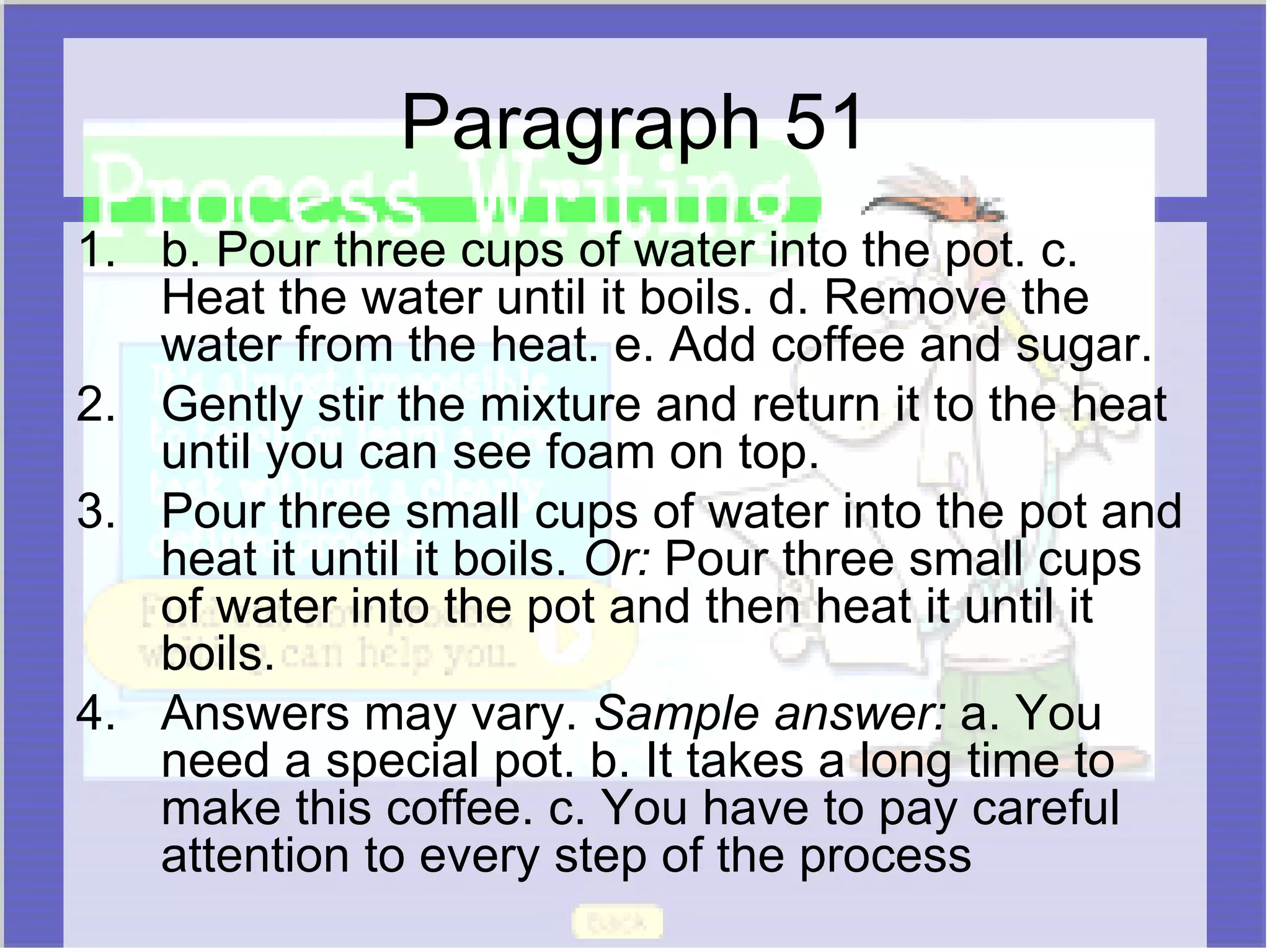 Process Analysis Paragraphs | PPT