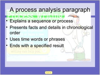 Process Analysis Paragraphs | PPT