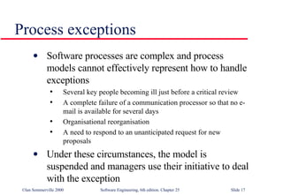 Process Improvement in Software Engineering SE25 | PPT