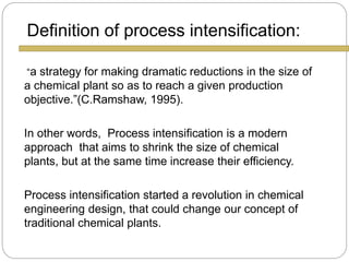 Process intensification | PPTX