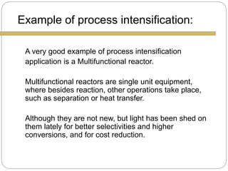 Process intensification | PPTX
