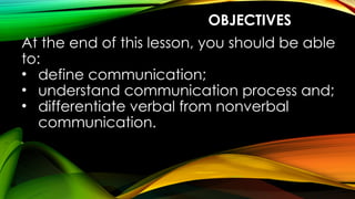 Process-of-Communication || Topic for Oral Communication | PPTX