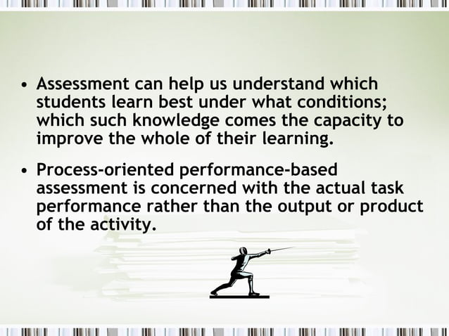Process oriented performance-based assessment | PPT