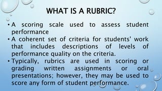 Process oriented, performance-based assessment | PPTX