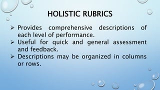 Process oriented, performance-based assessment | PPTX