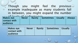 Process oriented, performance-based assessment | PPTX