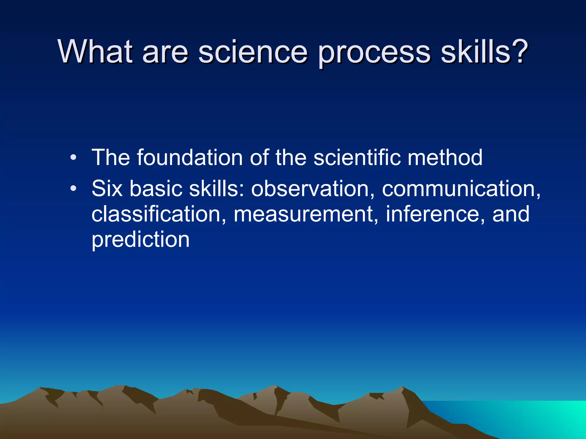 Process Skills | PPT